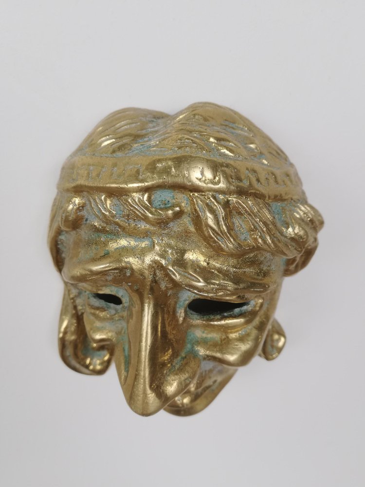 Mid-Century Handcrafted Masks Depicting the Comedy and Tragedy of Greek ...