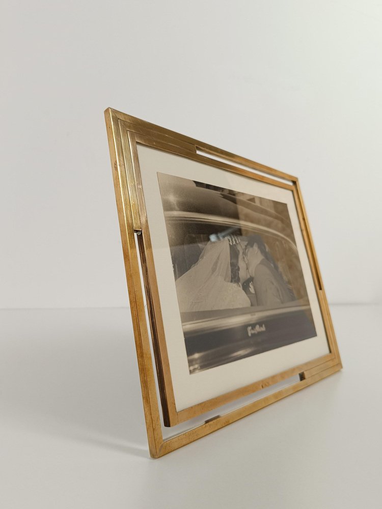 Mid-Century Picture Frame in Gilded Brass by Paul Mer, 1970s for sale ...