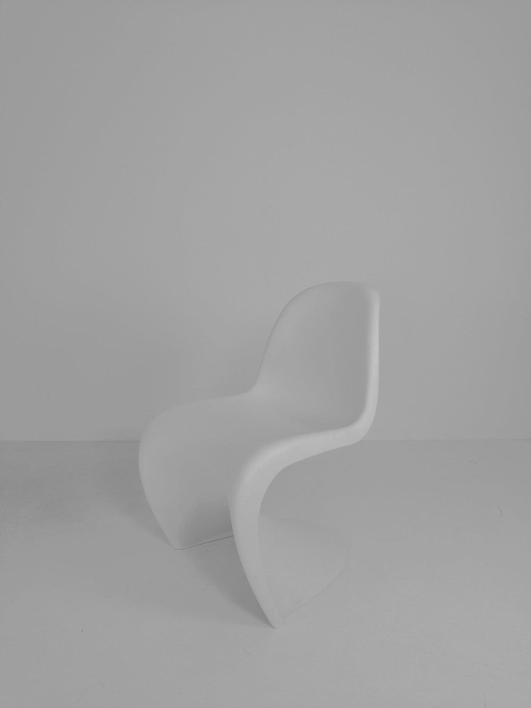 Vintage Chairs in White by Verner Panton for Vitra, Set of 4 for sale ...