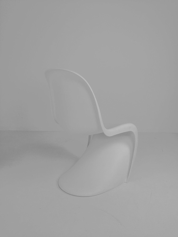 Vintage Chairs in White by Verner Panton for Vitra, Set of 4 for sale ...