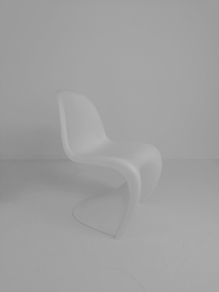 Vintage Chairs in White by Verner Panton for Vitra, Set of 4 for sale ...