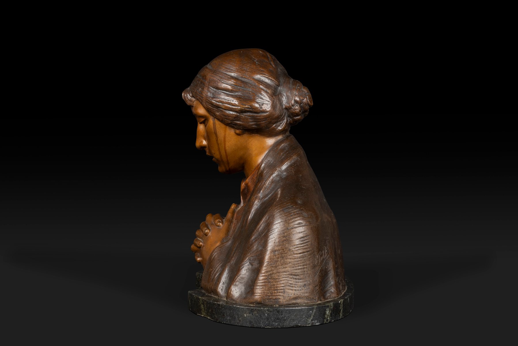 Adolf Josef Pohl, Mater Dolorosa Bust, 1920s, Bronze for sale at Pamono