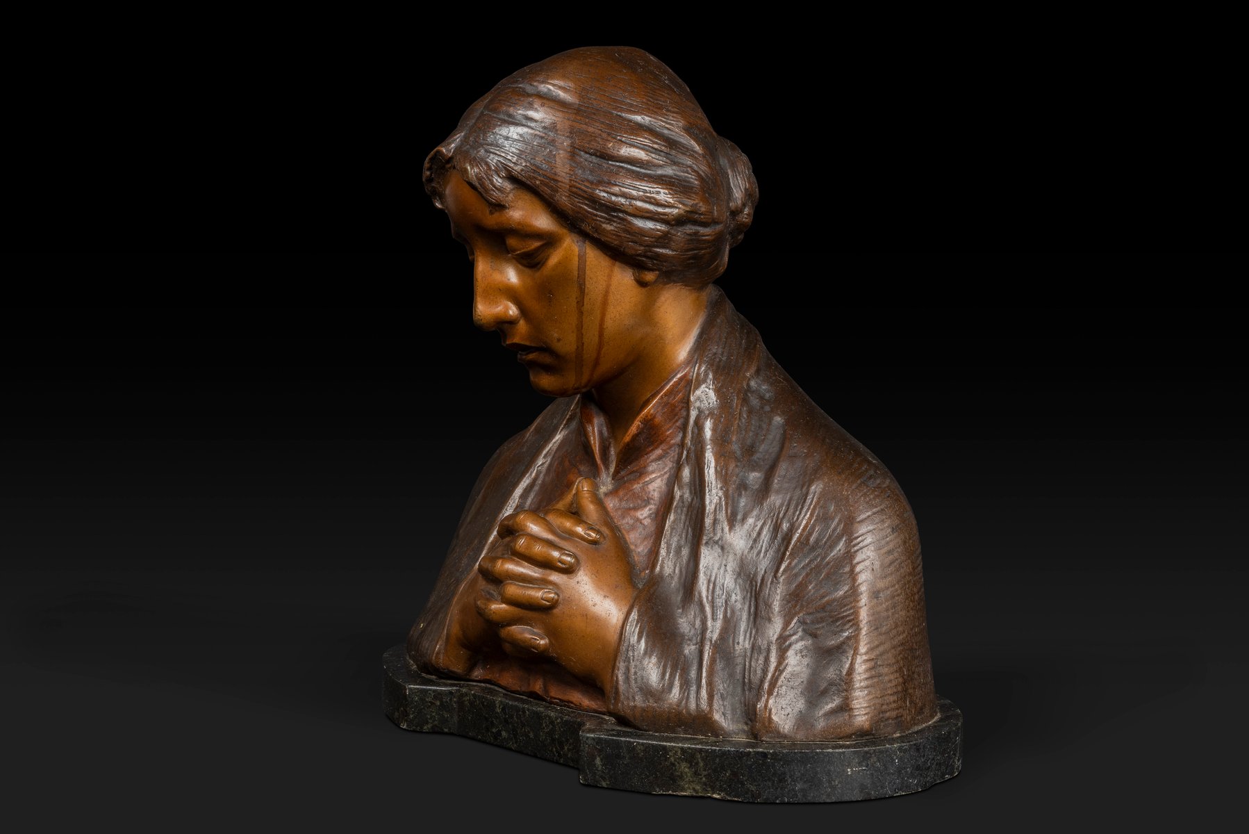 Adolf Josef Pohl, Mater Dolorosa Bust, 1920s, Bronze for sale at Pamono