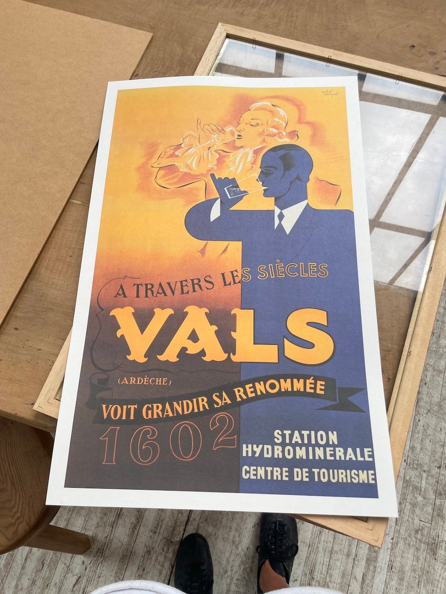 Reissued Vals Advertising Poster, 1980s for sale at Pamono