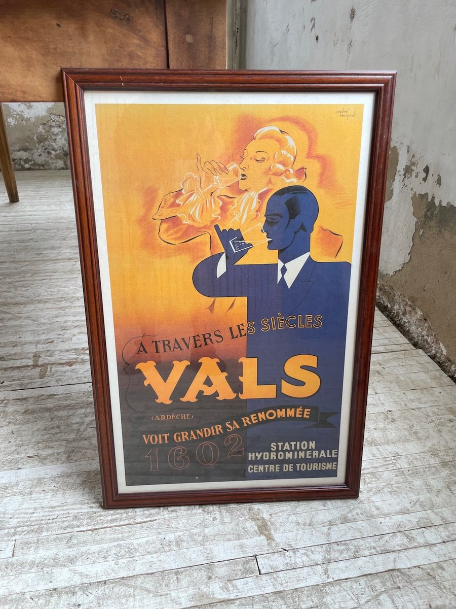 Reissued Vals Advertising Poster, 1980s for sale at Pamono