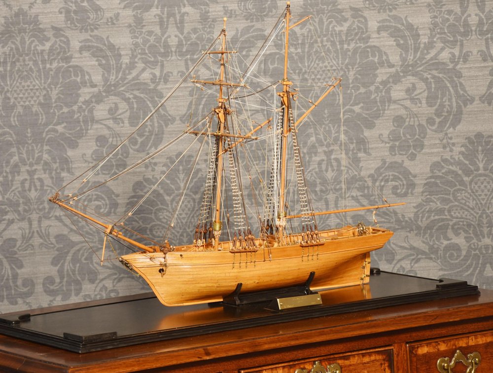Cased Scale Model of the Scottish Two Masted Schooner, 1930s for sale ...