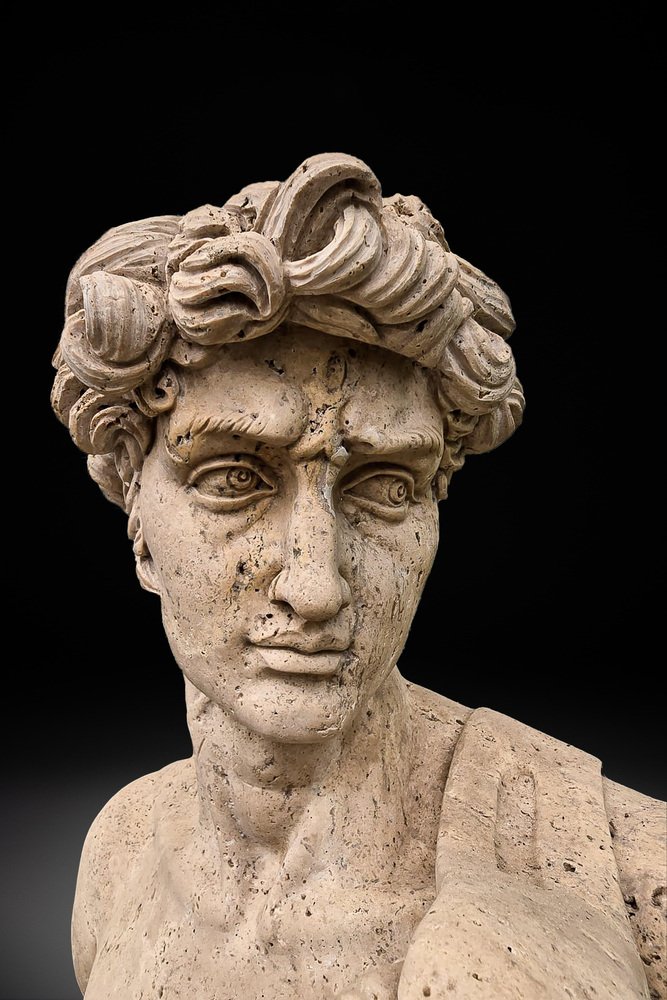 Life-Size Marble Sculpture of David by Michelangelo Buonarroti, 1930s ...