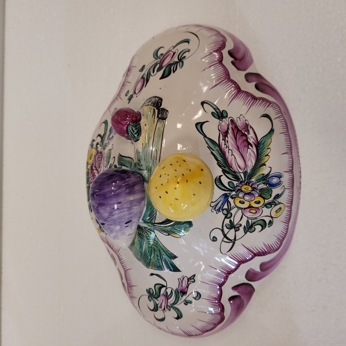 Vegetable Tureen with Lid and Plate from Strasburg Luneville Porcelain ...