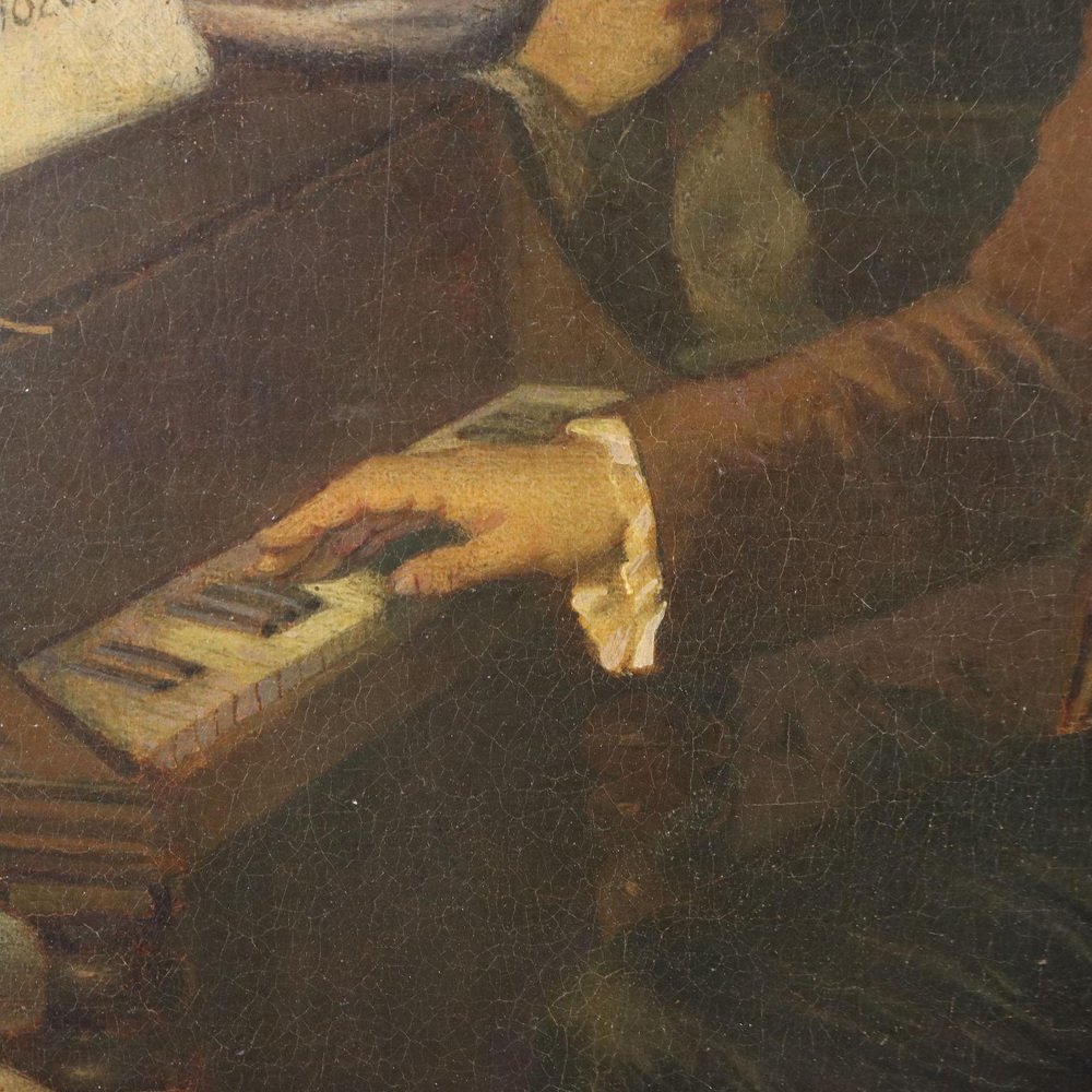 Louis Katzenstein, Figurative Scene, Oil on Canvas for sale at Pamono