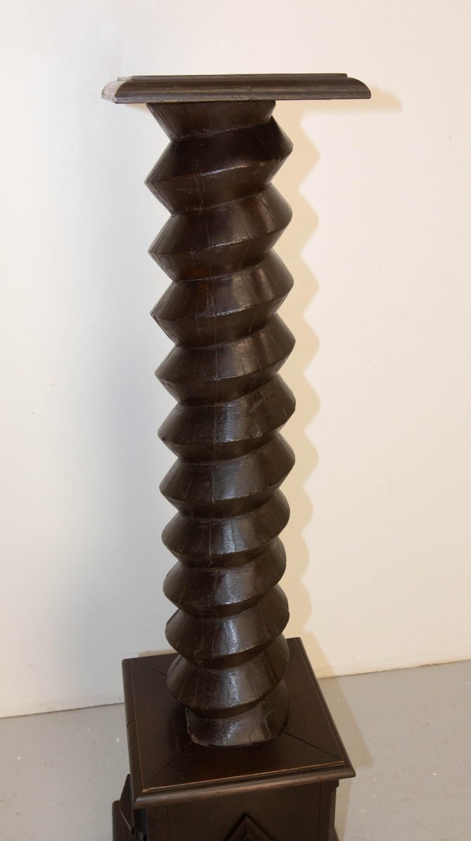 French Wine Press Screw Pedestal, 19th Century for sale at Pamono
