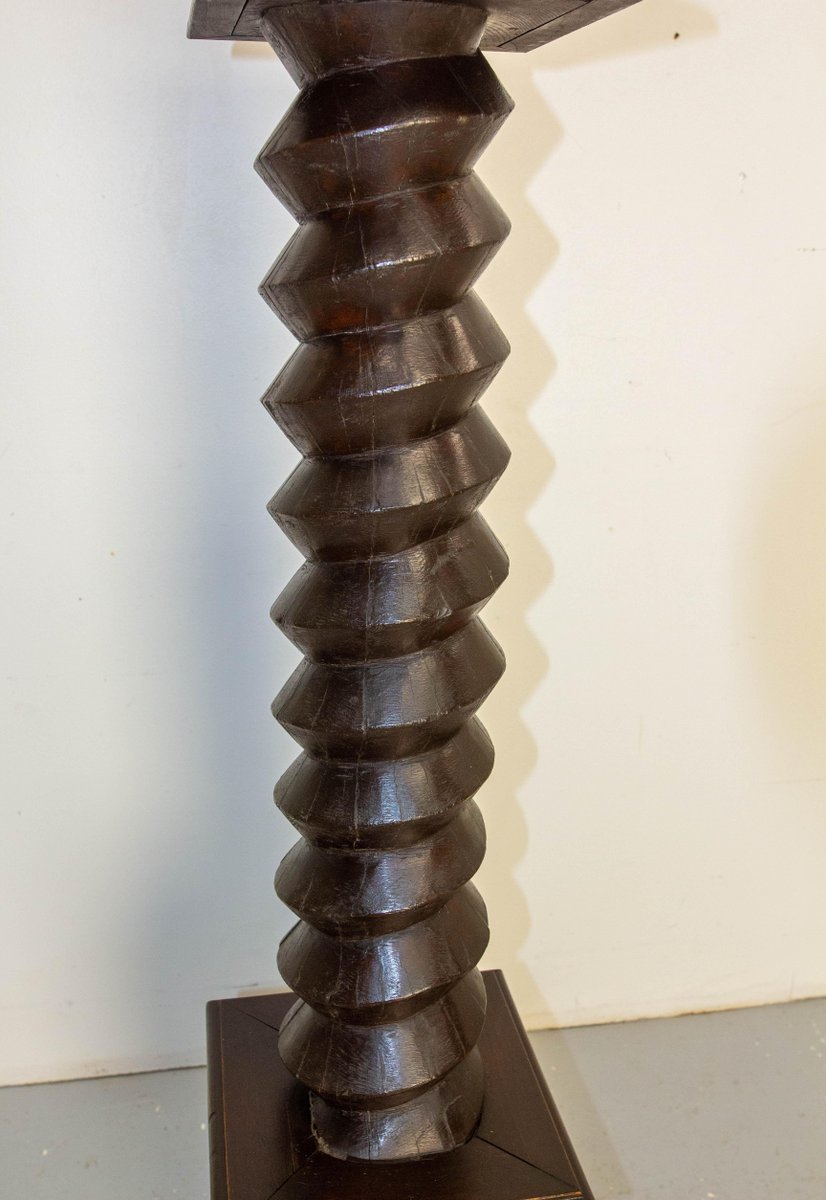 French Wine Press Screw Pedestal, 19th Century for sale at Pamono