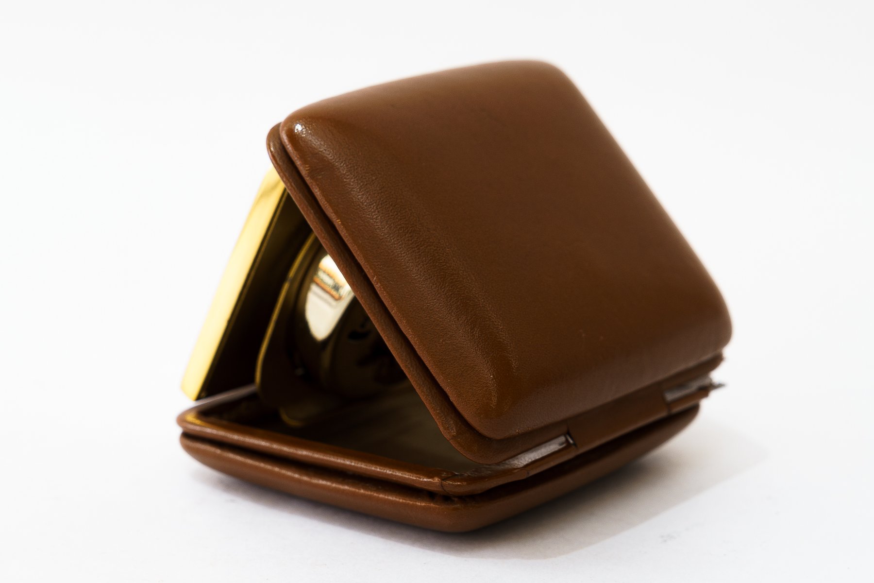 Travel Leather Alarm Clock from Junghans, 1960s for sale at Pamono