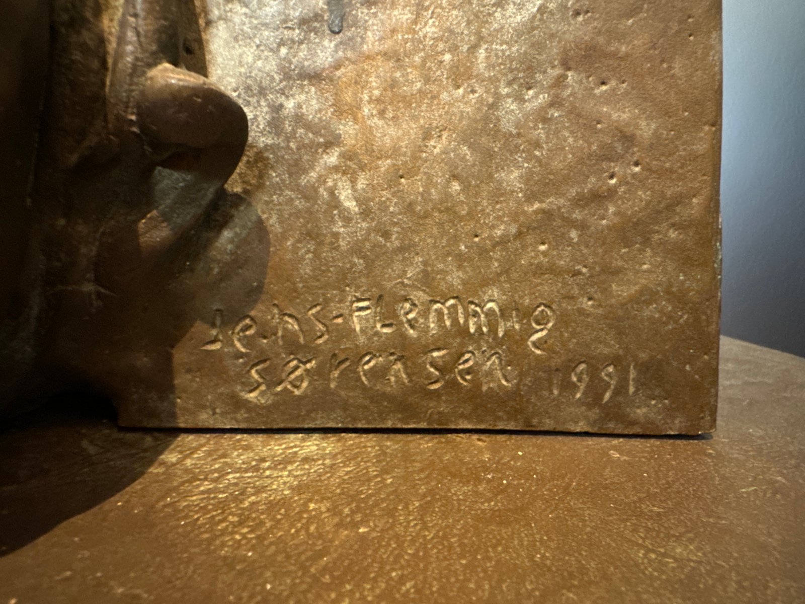 Jens Flemming Sørensen, Large Sculpture in Bronze, 1991, Unique Piece ...