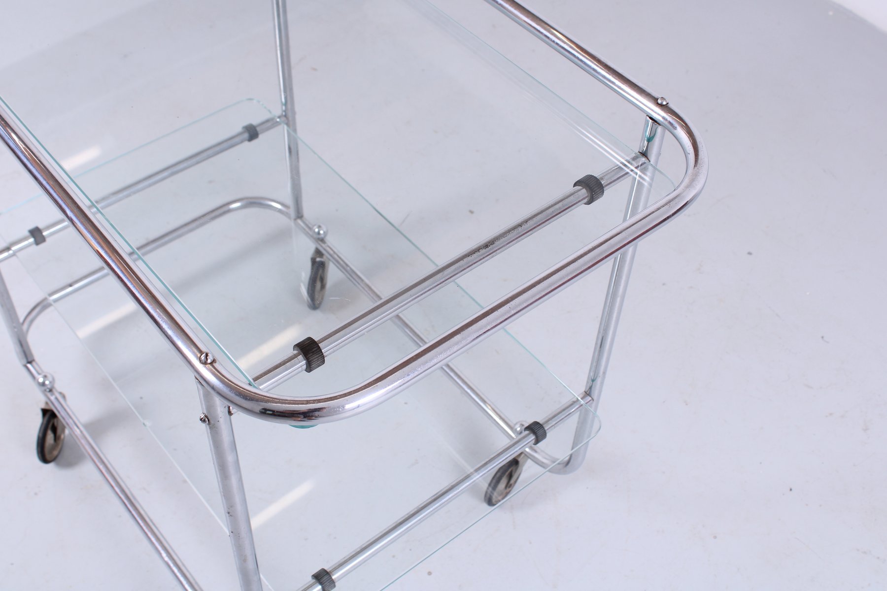 Art Deco Chrome and Glass Trolley Cart from Gispen, 1930s for sale at ...