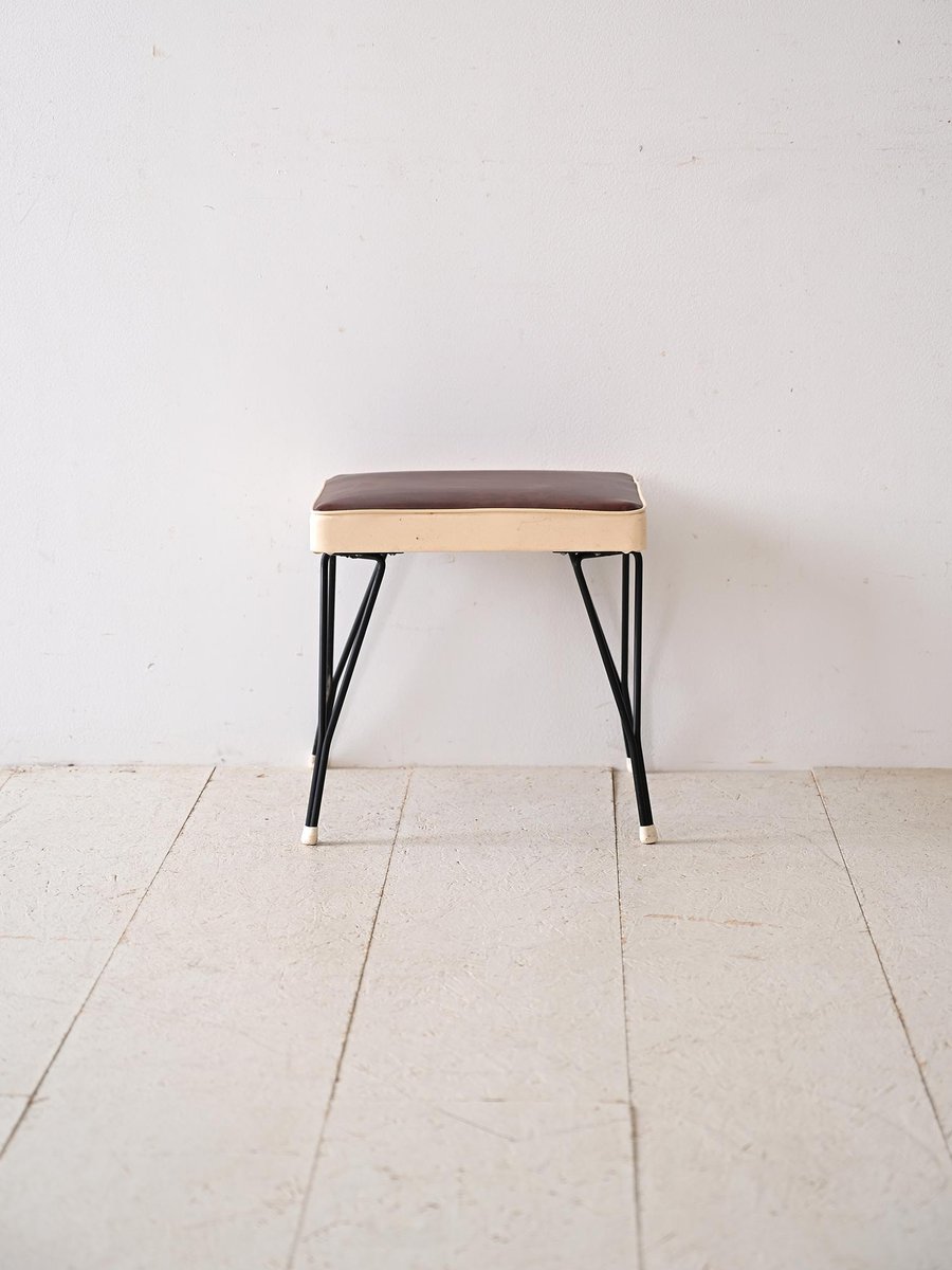 Padded Stool, 1960s for sale at Pamono