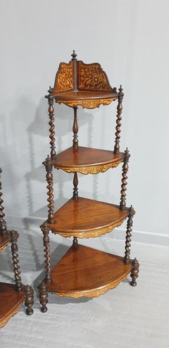 Vintage Corner Stands, Set of 2 for sale at Pamono