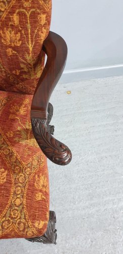 Mahogany Library Chairs, Set of 2 for sale at Pamono