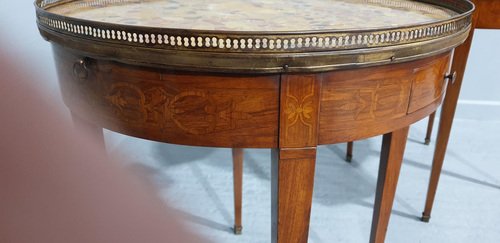 French Inlaid Gueridon Tables, Set of 2 for sale at Pamono