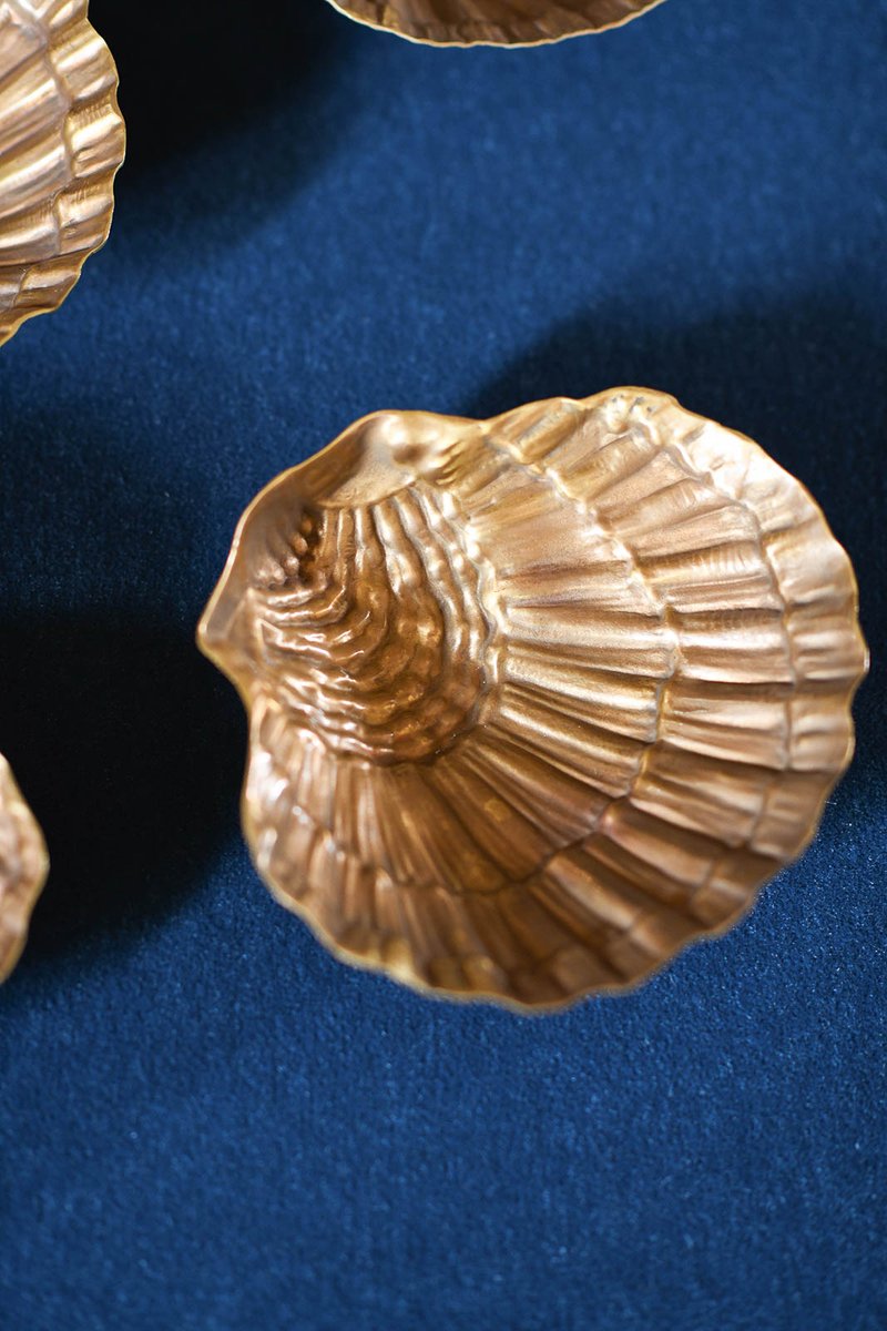 Brass Shell Ashtray, 1970s for sale at Pamono