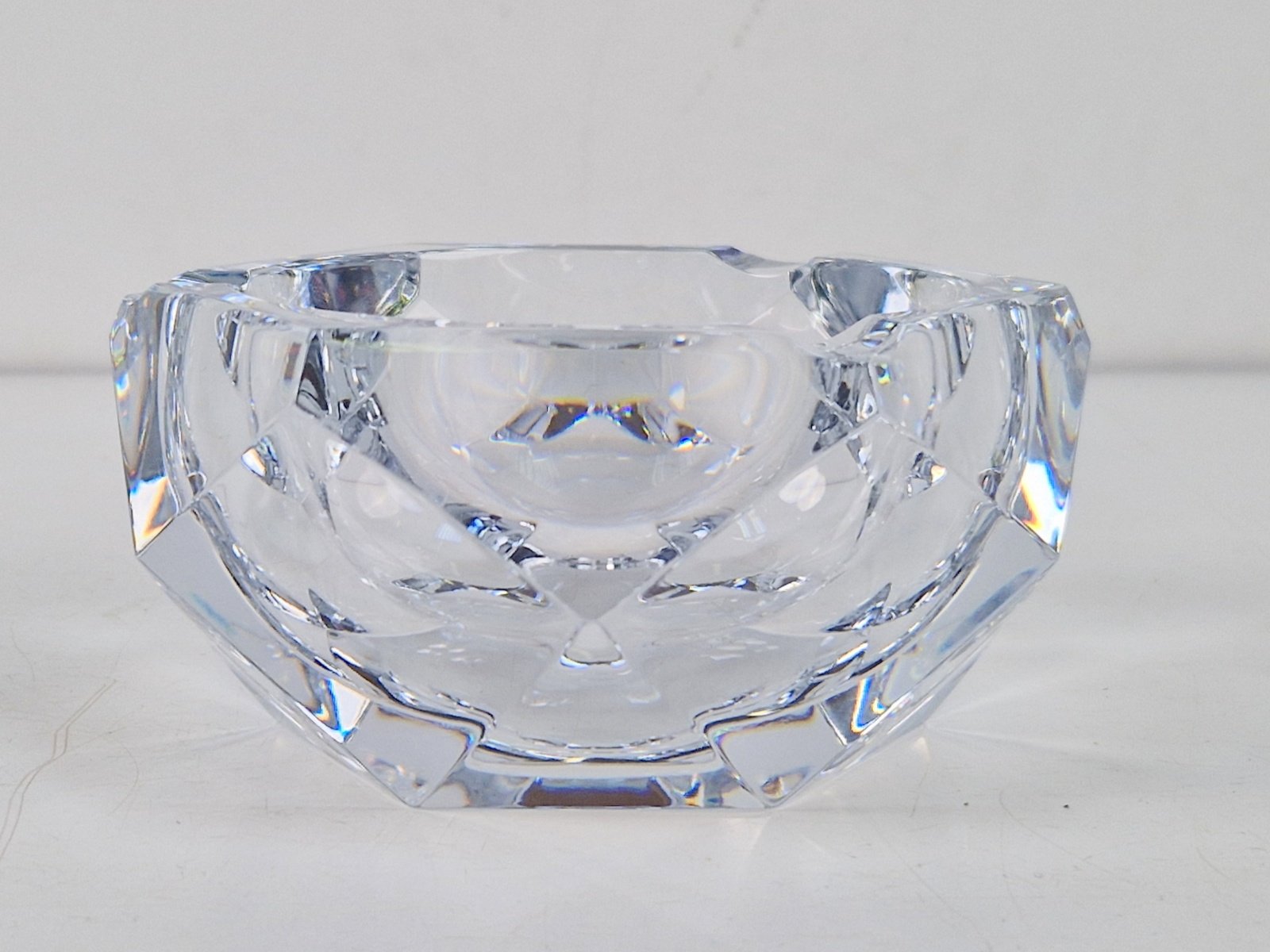 Vintage Crystal Ashtrays from Val Saint Lambert, 1960s, Set of 2 for ...