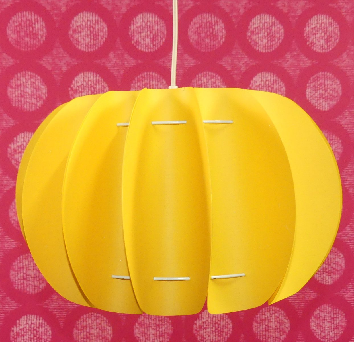 Yellow Plastic Ceiling Light in the style of Zicoli, 1970s for sale at ...