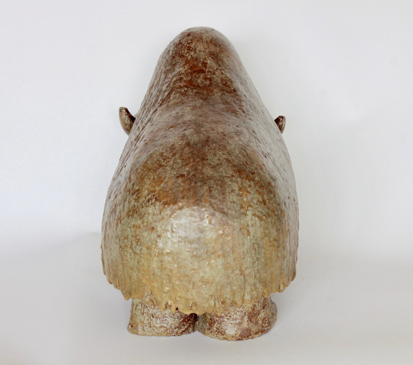 Scandinavian Artist, Large Yak Sculpture, 1950, Ceramic for sale at Pamono
