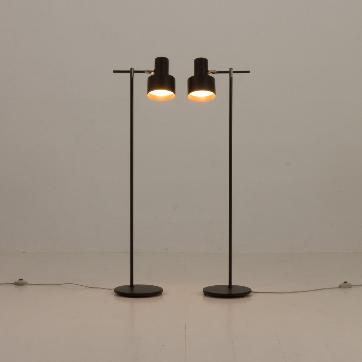 Junior Floor Lamps by Jo Hammerborg for Fog & Morup, Denmark, 1970s ...