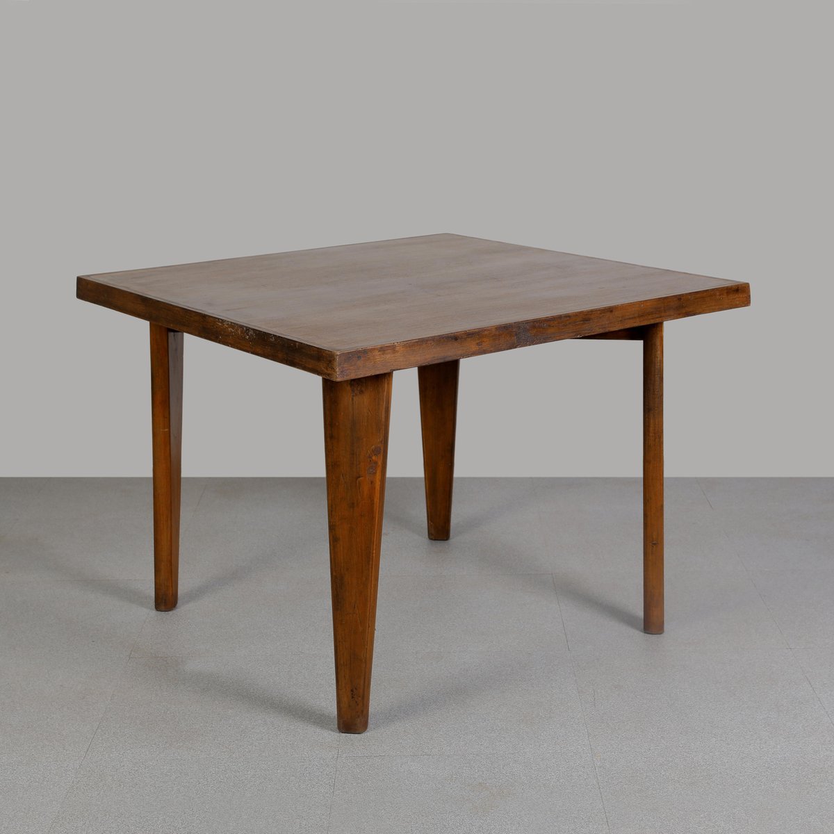Square PJ-TA-04-A Table by Pierre Jeanneret, 1950s for sale at Pamono