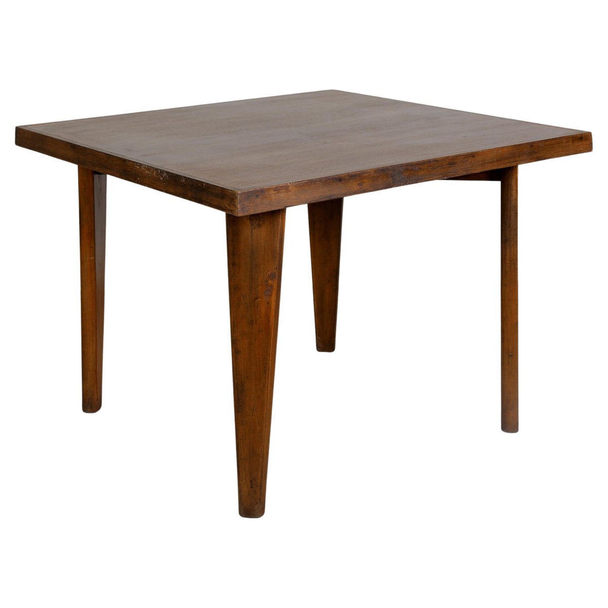 Square PJ-TA-04-A Table by Pierre Jeanneret, 1950s for sale at Pamono