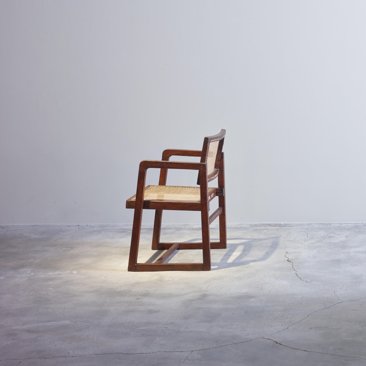 Mid-Century Modern PJ-SI-53-A Box Chair by Pierre Jeanneret, Chandigarh ...