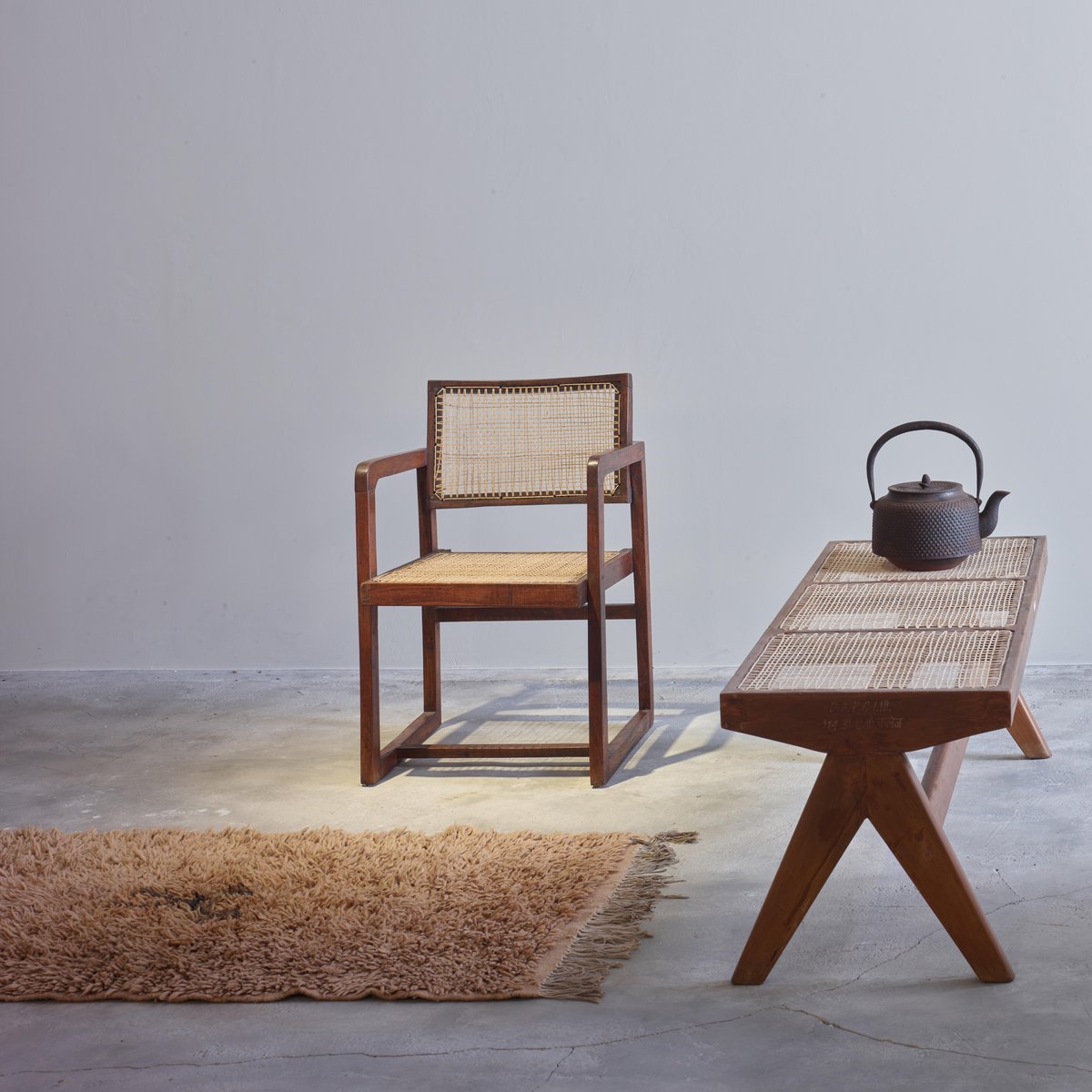 Mid-Century Modern PJ-SI-53-A Box Chair by Pierre Jeanneret, Chandigarh ...
