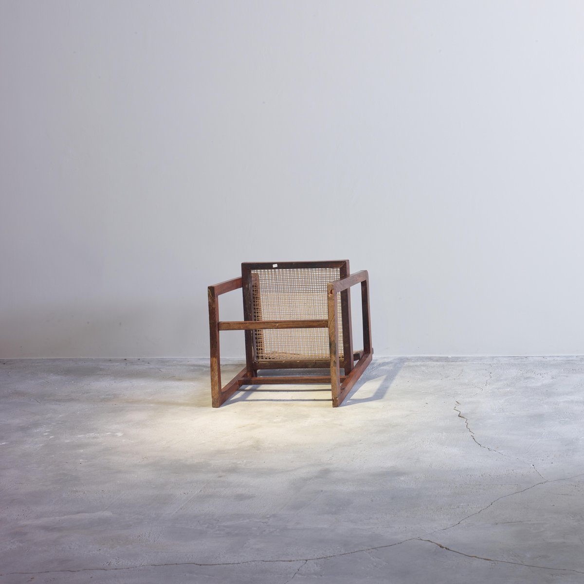 Mid-Century Modern PJ-SI-53-A Box Chair by Pierre Jeanneret, Chandigarh ...