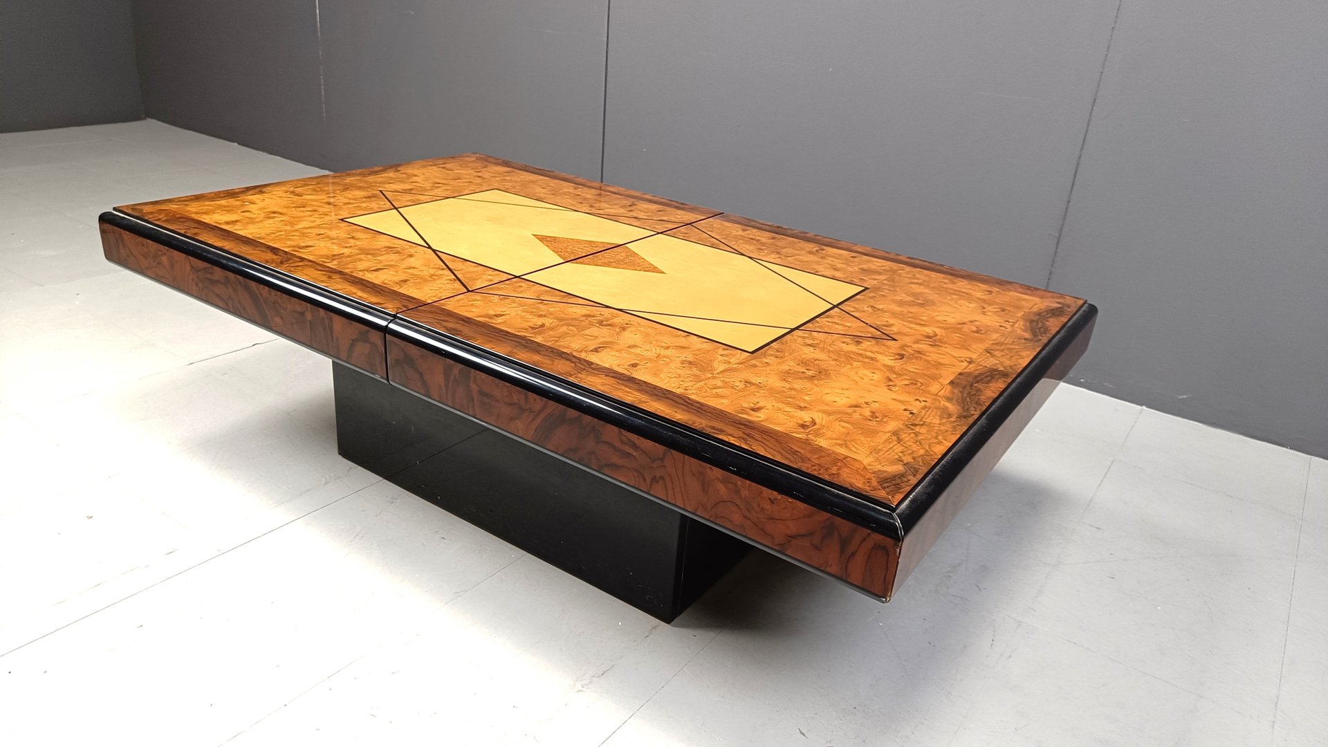 Vintage Hidden Bar Coffee Table by Eric Maville, 1970s for sale at Pamono