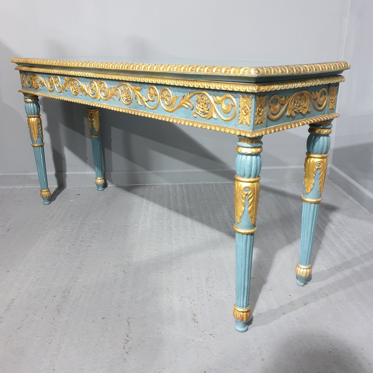 Parcel Gilt Console Hall Table, 1910s for sale at Pamono