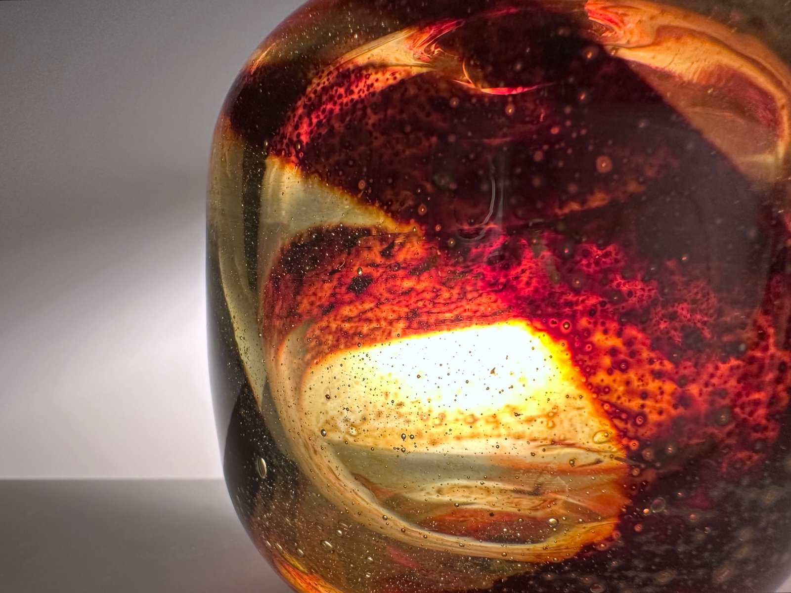 Art Glass Bottle-Shaped Vase by Eric Dobson, 1970s for sale at Pamono