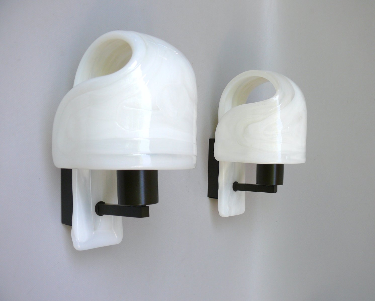 Space Age Futuristic Dark Brown Acrylic Glass Wall Lights from WILA ...