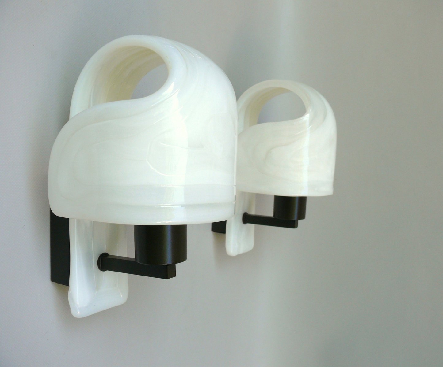 Space Age Futuristic Dark Brown Acrylic Glass Wall Lights from WILA ...