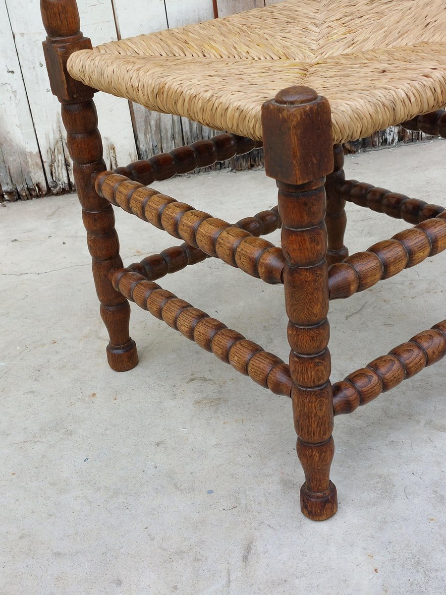 Bobbin Chair with Woven Seat for sale at Pamono