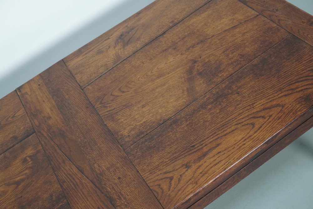 French Rustic Oak Coffee Table for sale at Pamono