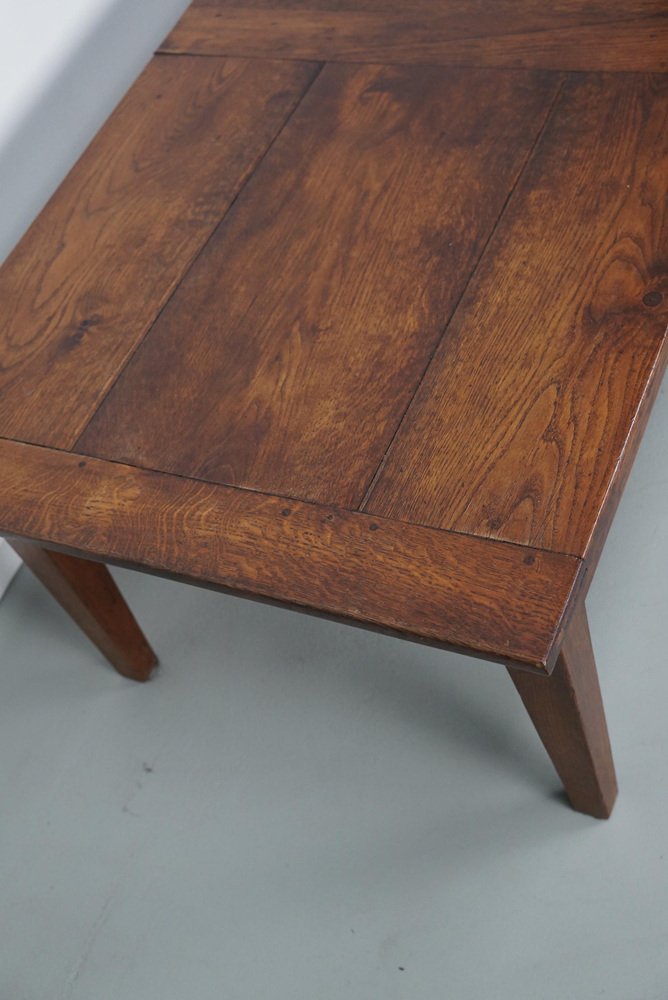 French Rustic Oak Coffee Table for sale at Pamono