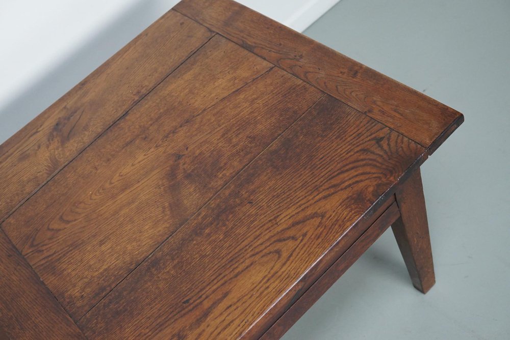 French Rustic Oak Coffee Table for sale at Pamono