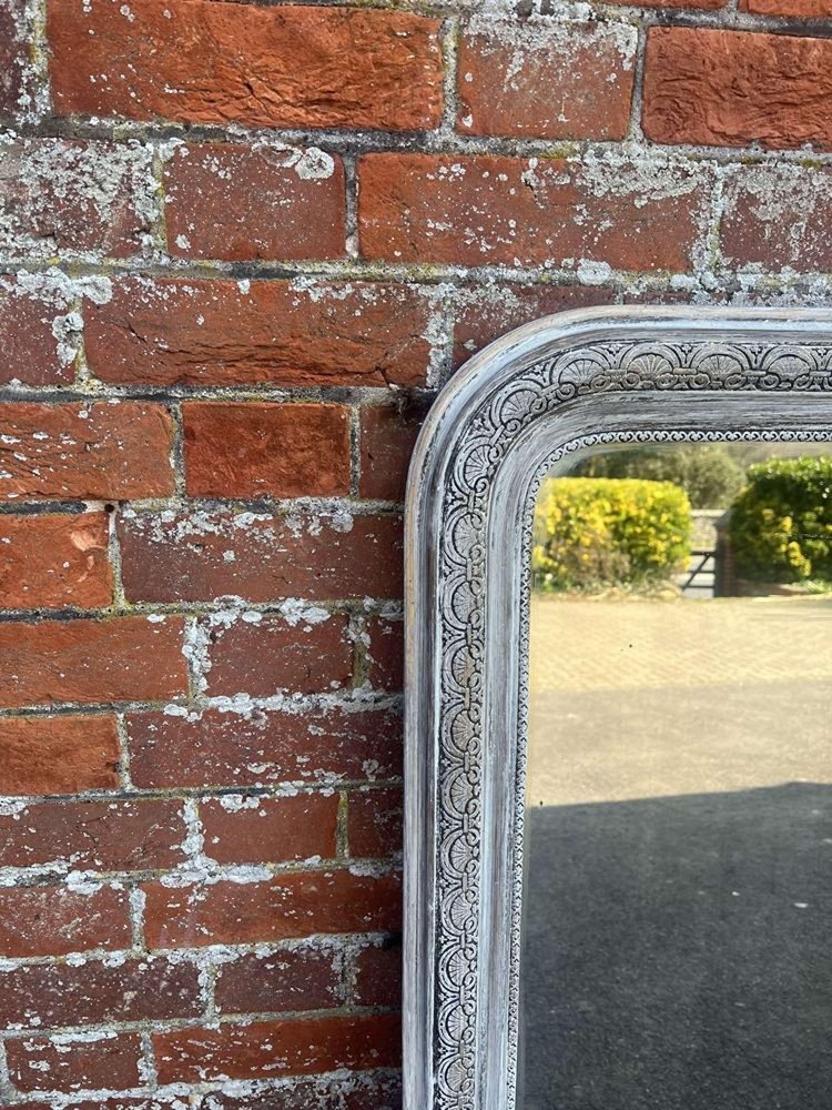 Large Antique 19th Century French Arched Top Distressed Mirror for sale ...