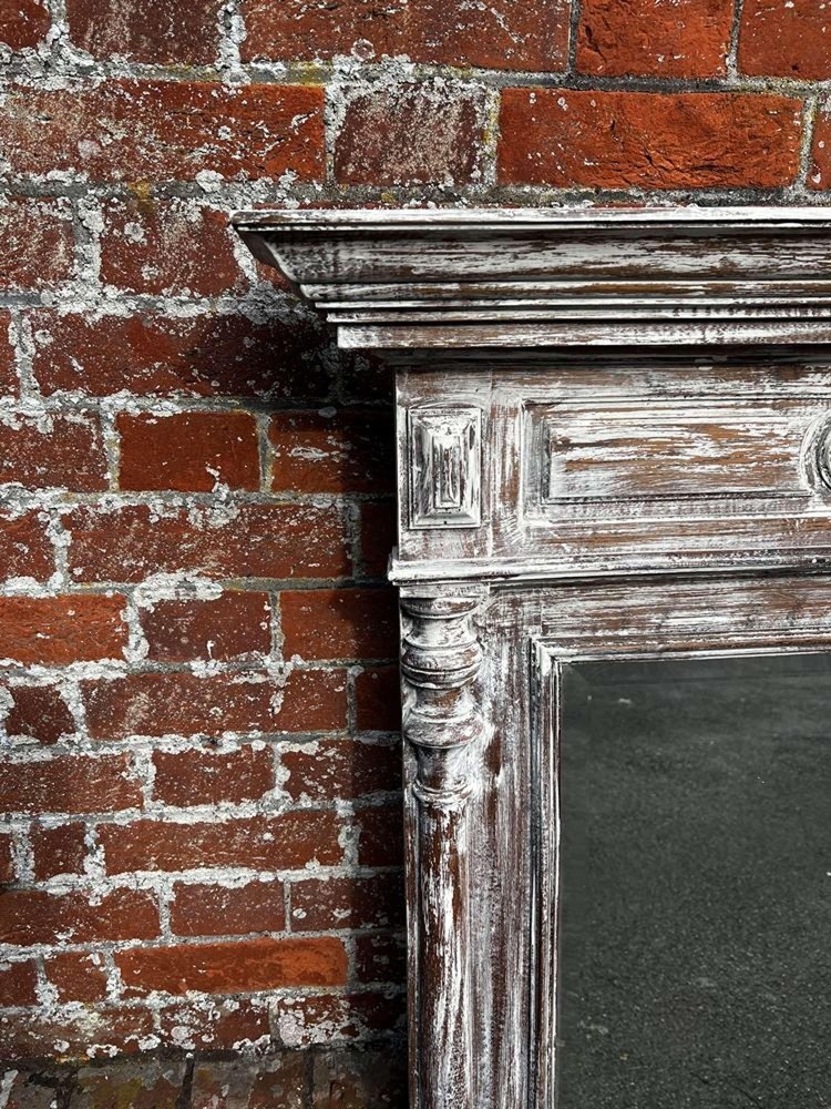 Large 19th Century French Column Mirror for sale at Pamono