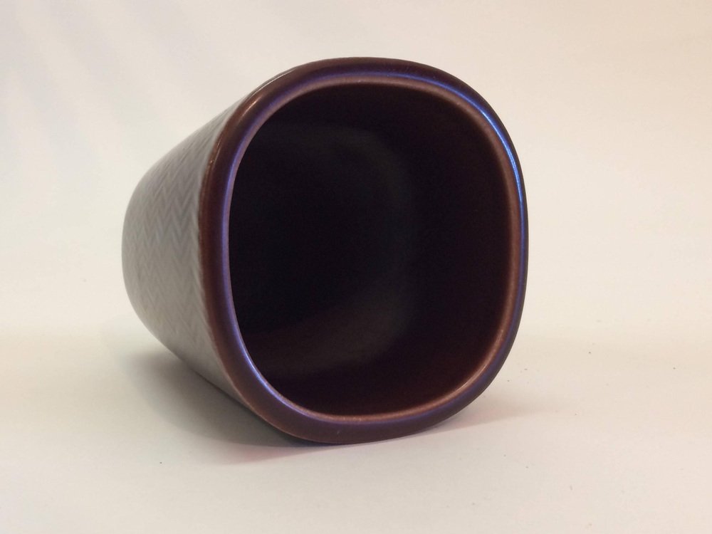 Vintage Red Faience Marselis Vase by Nils Thorsson, 1950s for sale at ...