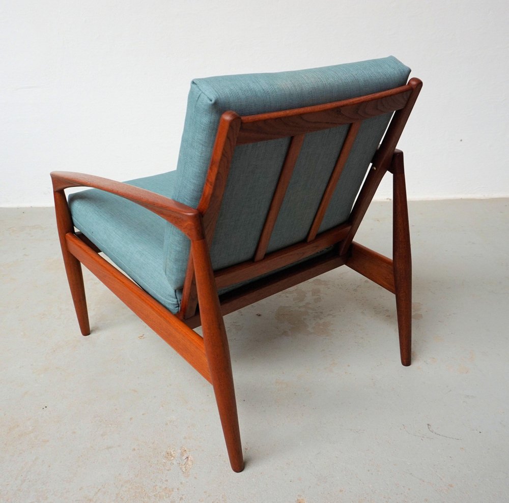 Teak Paper Knife Lounge Chair by Kai Kristiansen for Magnus Olesen ...