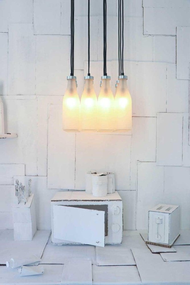 Limited Edition Milk Bottle Ceiling Lamp by Tejo Remy, 1991 for sale at ...