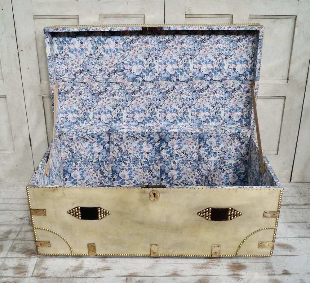 Regency Vellum Travel Trunk, 1820 for sale at Pamono