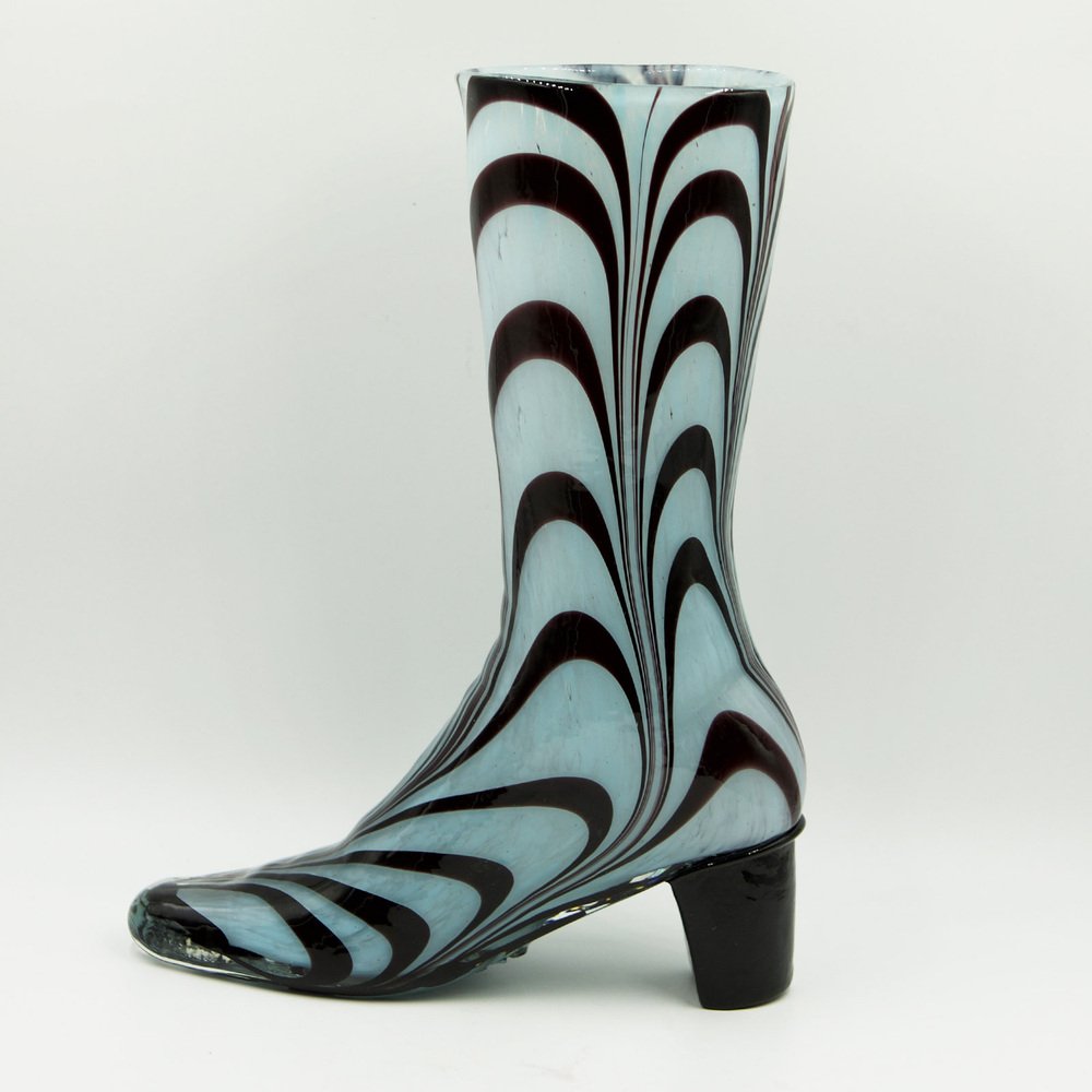 Boot Glass Vase Hand-Blown with Tear-Off Point for sale at Pamono