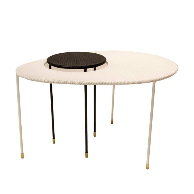 Kangaroo Coffee Tables by Mathieu Matégot, Set of 2 for sale at Pamono