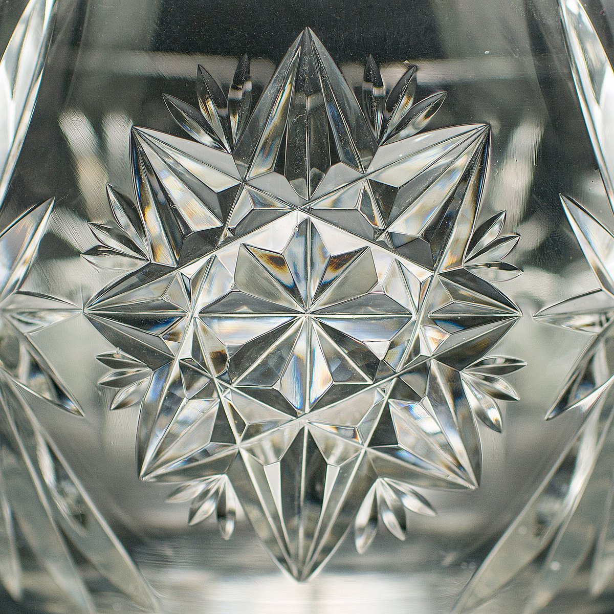 Large Vintage English Cut Glass Crystal Fruit Bowl, 1960s for sale at ...